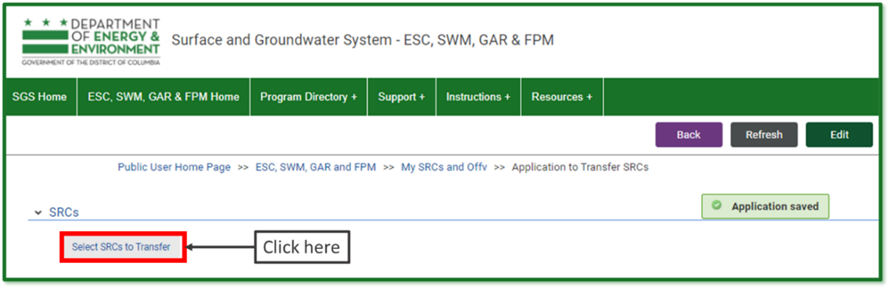 TransferSRCsGuide - Stormwater in District of Columbia