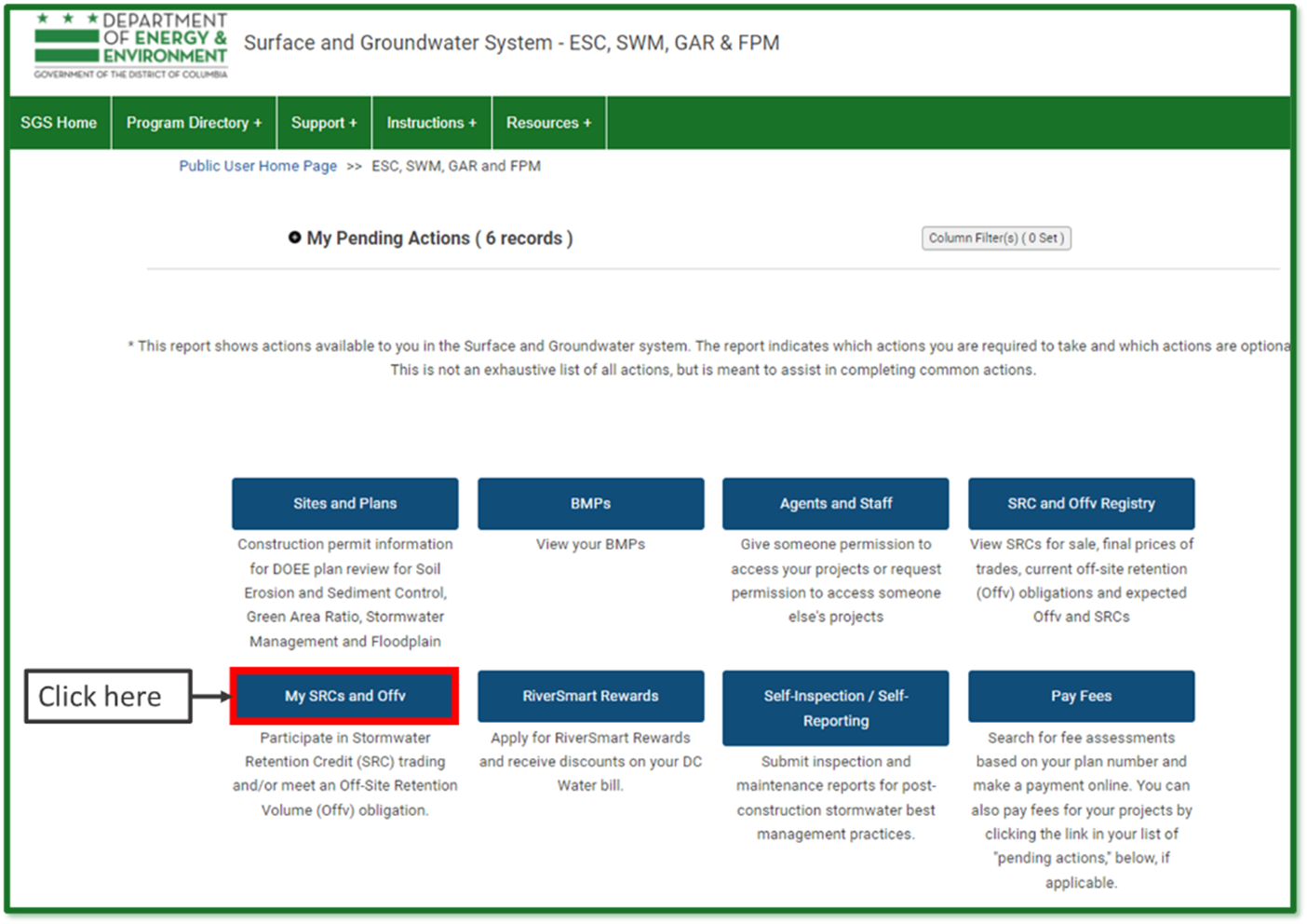 TransferSRCsGuide - Stormwater in District of Columbia